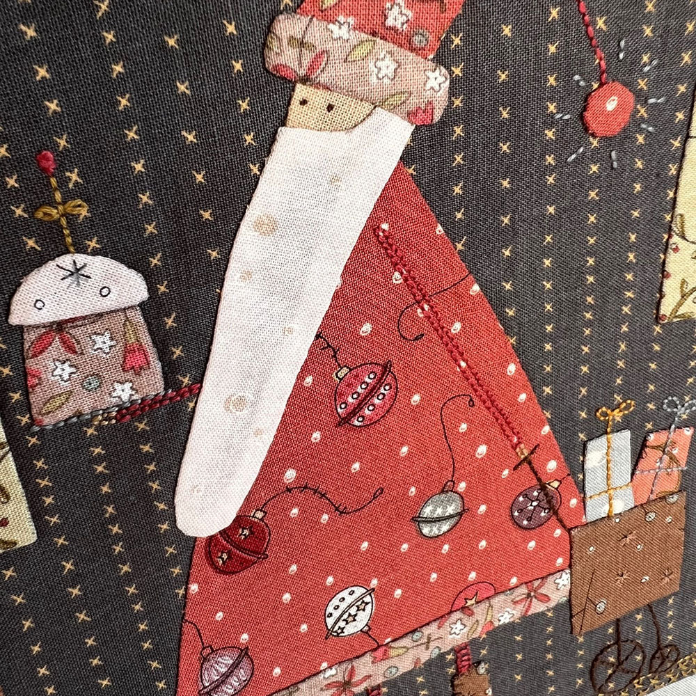 Christmas Gatherings Folder Cover – Hatched and Patched
