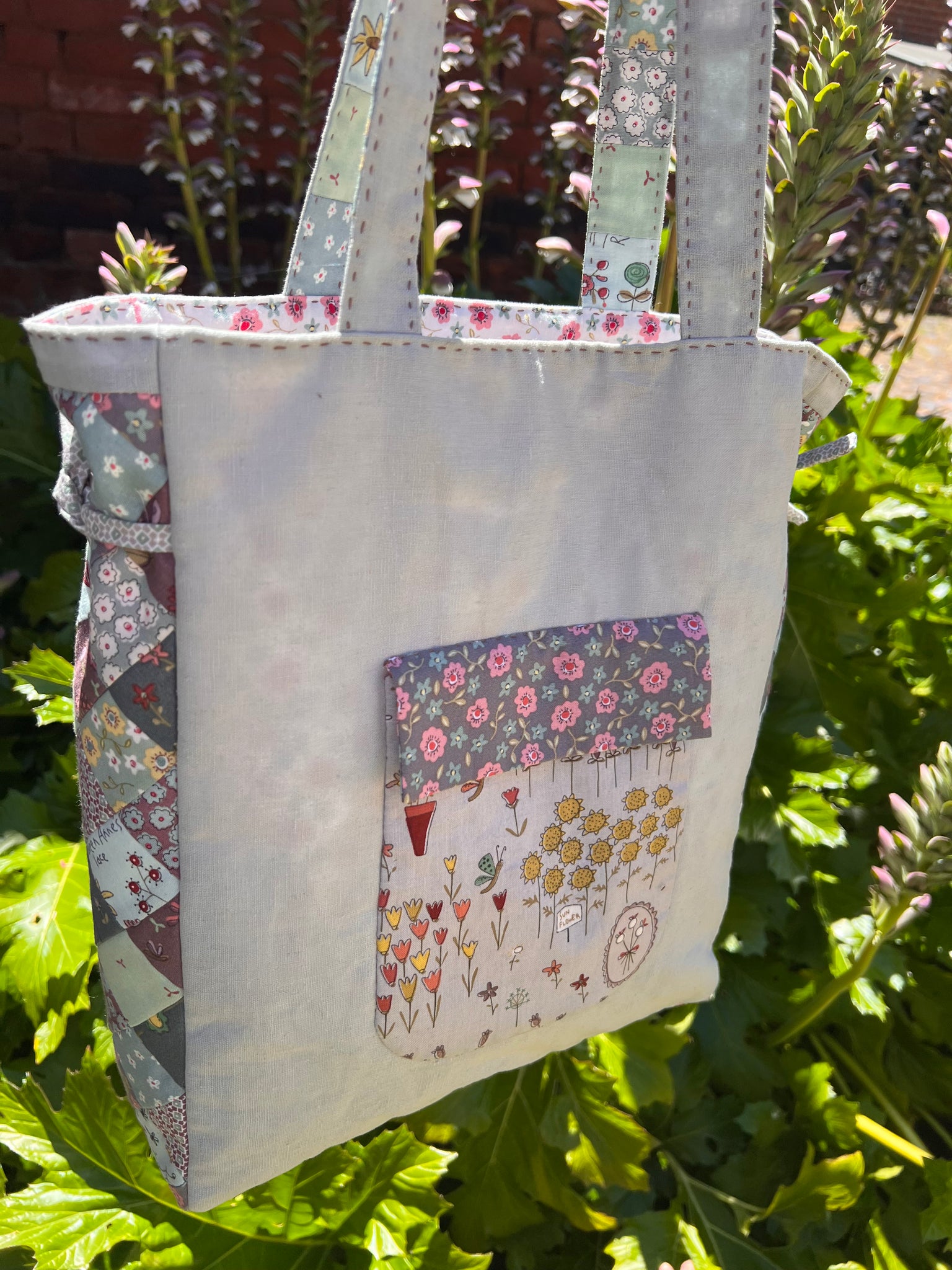 Signs Of Spring Bag – Hatched and Patched