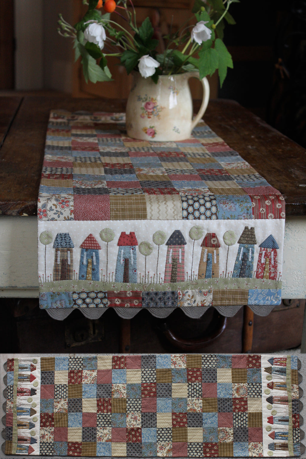 Table Runner Patterns – Hatched and Patched
