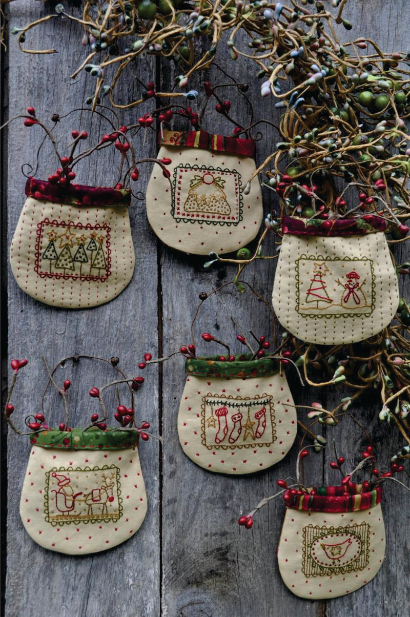 Christmas Stamp Pockets – Hatched and Patched
