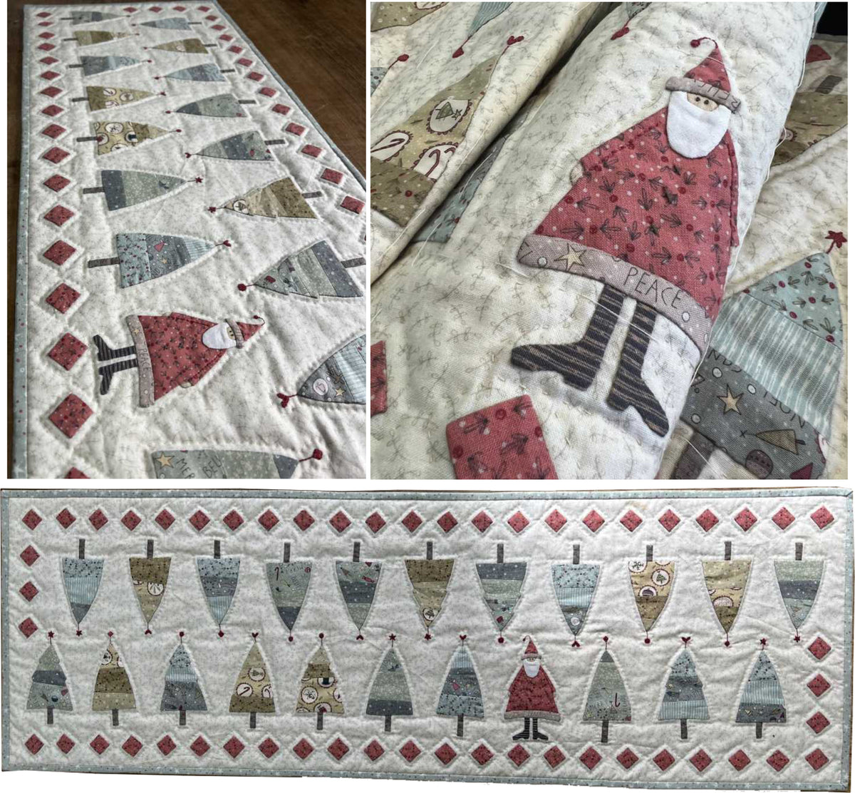 O Christmas Tree Table Runner – Hatched and Patched